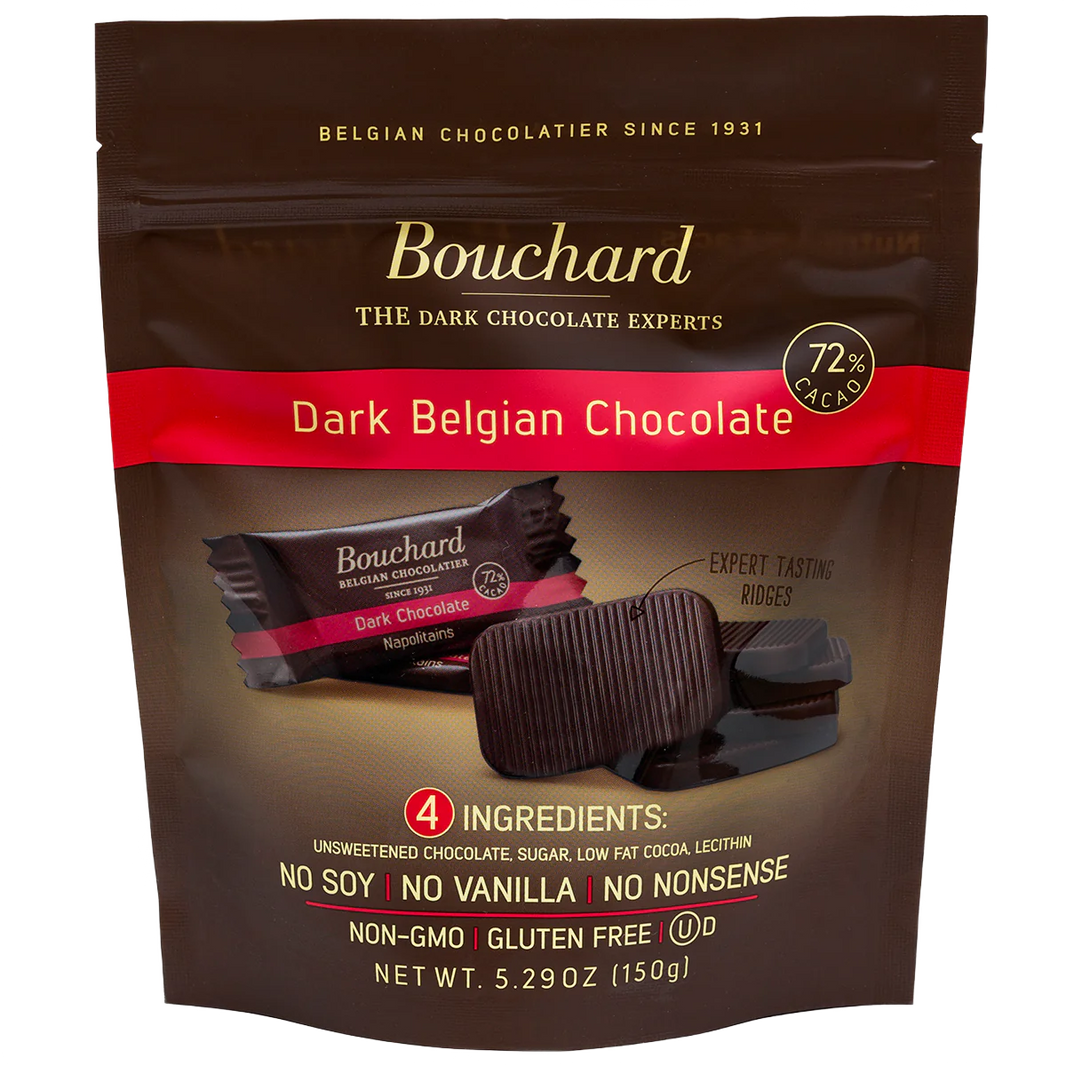 Probiotic Belgian Dark Chocolate Napolitains (72% Cacao) 7.2 OZ (204g ...
