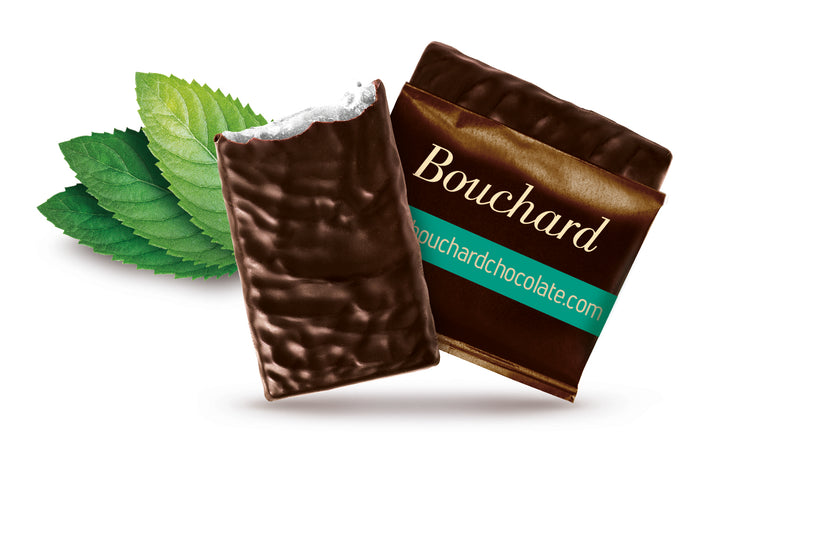 Dark Chocolate Mint Thins (72% Cacao) 5.3 OZ (.3 LB/150g) – Bouchard ...