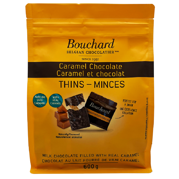 Milk Chocolate Caramel Thins - 21.2 OZ (1.3 LB/600g) – Bouchard Chocolate